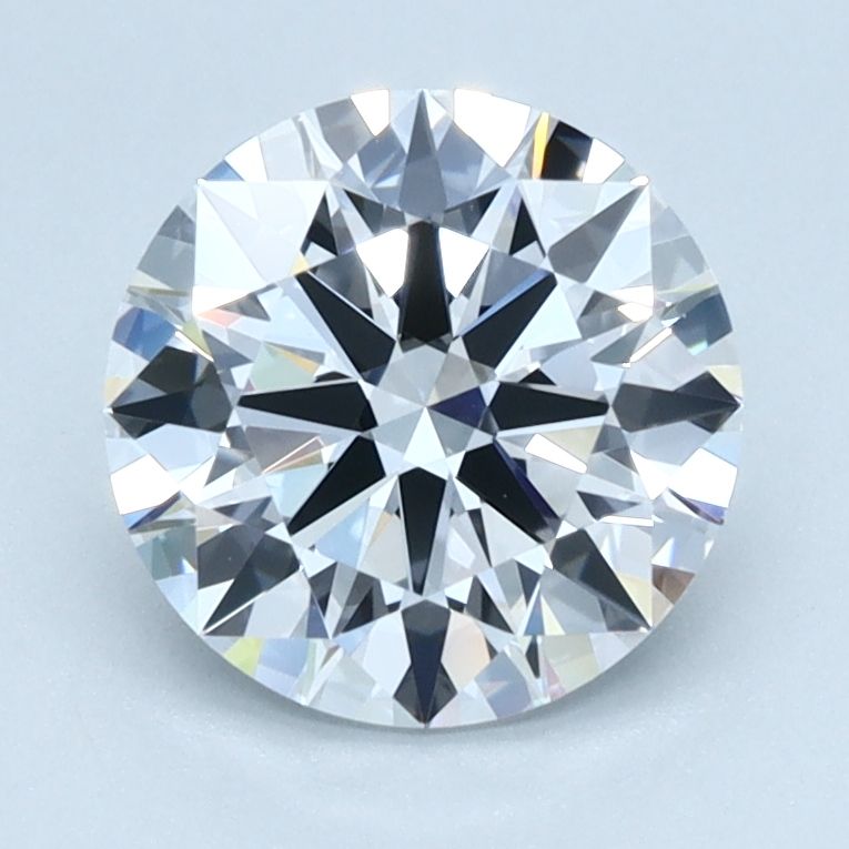 1.57 Carat Round Shaped Excellent Cut D-VVS2 IGI Certified Lab Grown ...